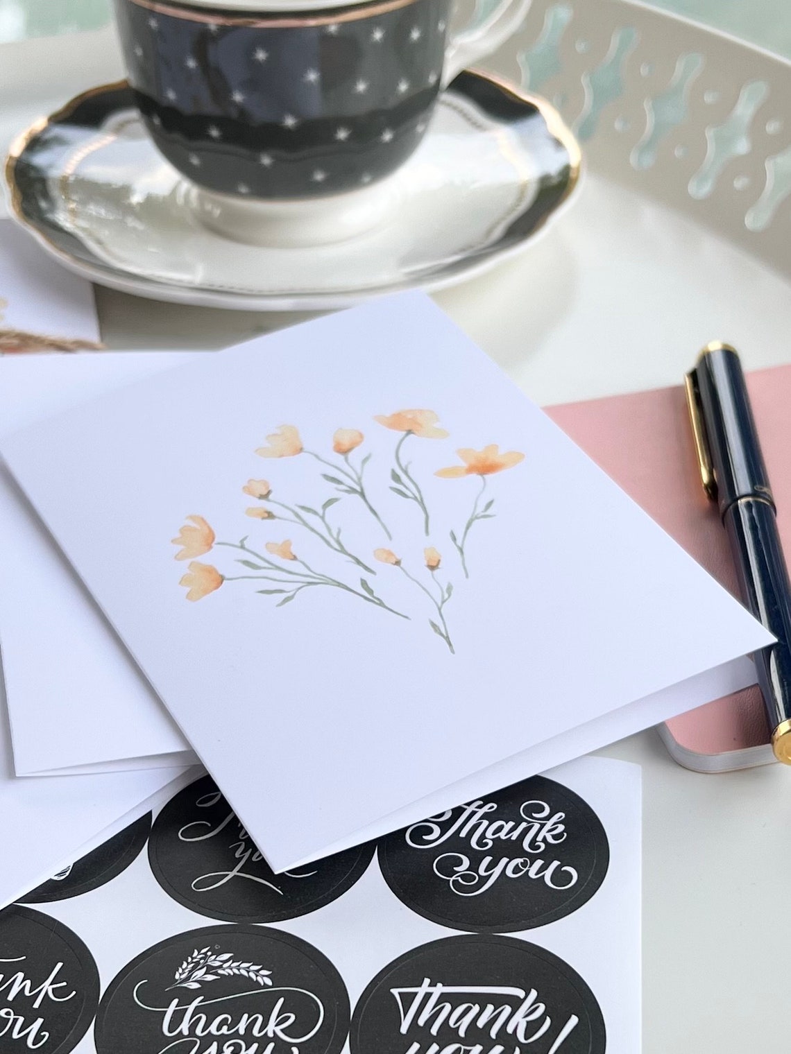 Yellow Flowers Greeting Card | Watercolor Buttercups | Just Because ...