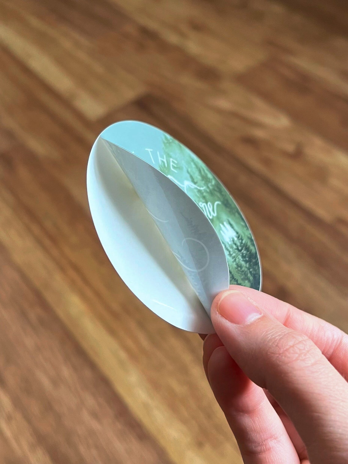 Let the Adventure Begin Watercolor Sticker Green Trees and - Etsy