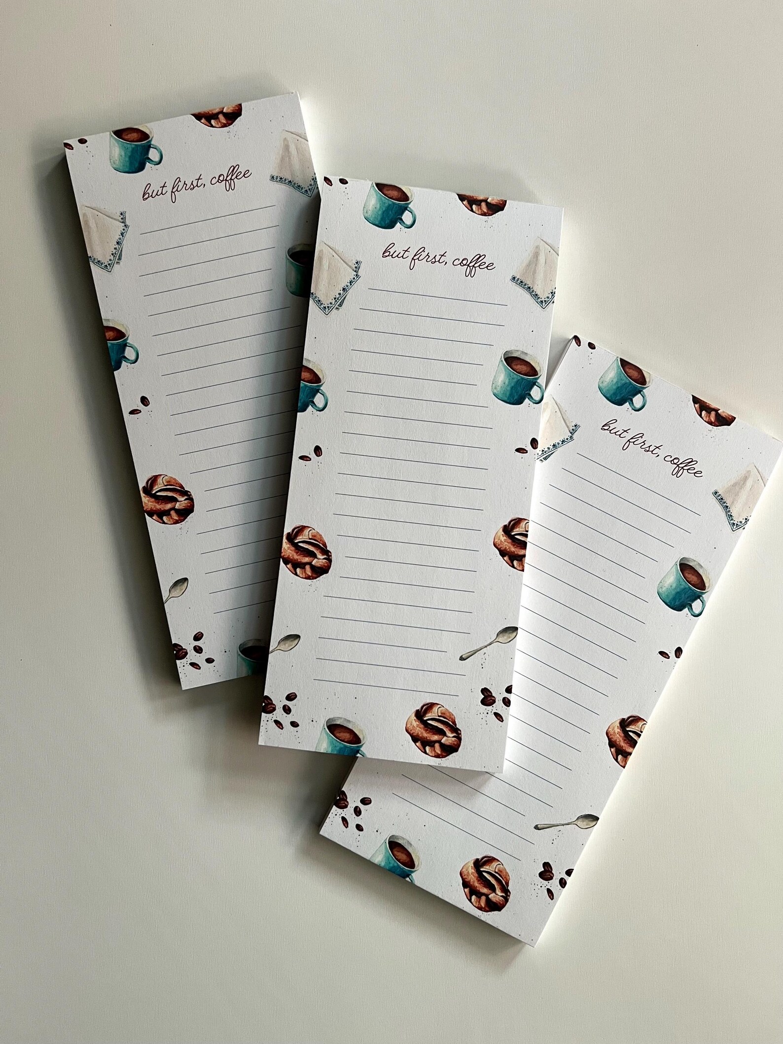 But First Coffee Notepad | Lined Notes Paper | 50 Sheets Memo Pad ...