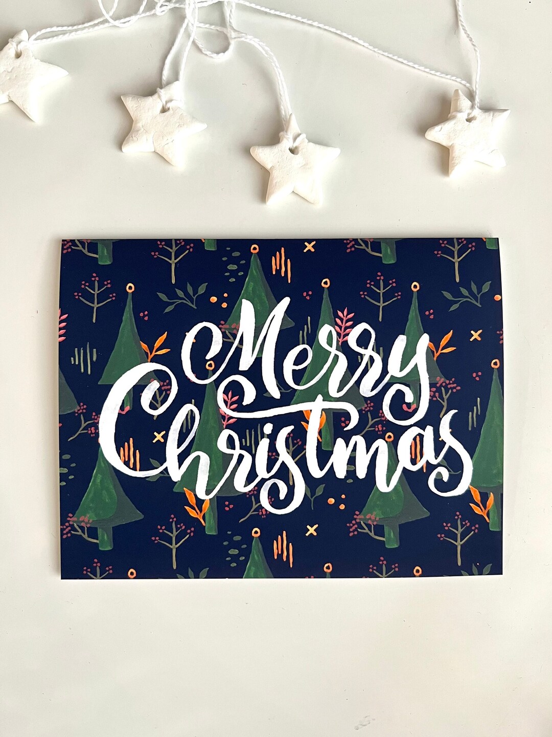 Merry Christmas Magical Forest Card | Whimsical Woodlands Holiday Card ...