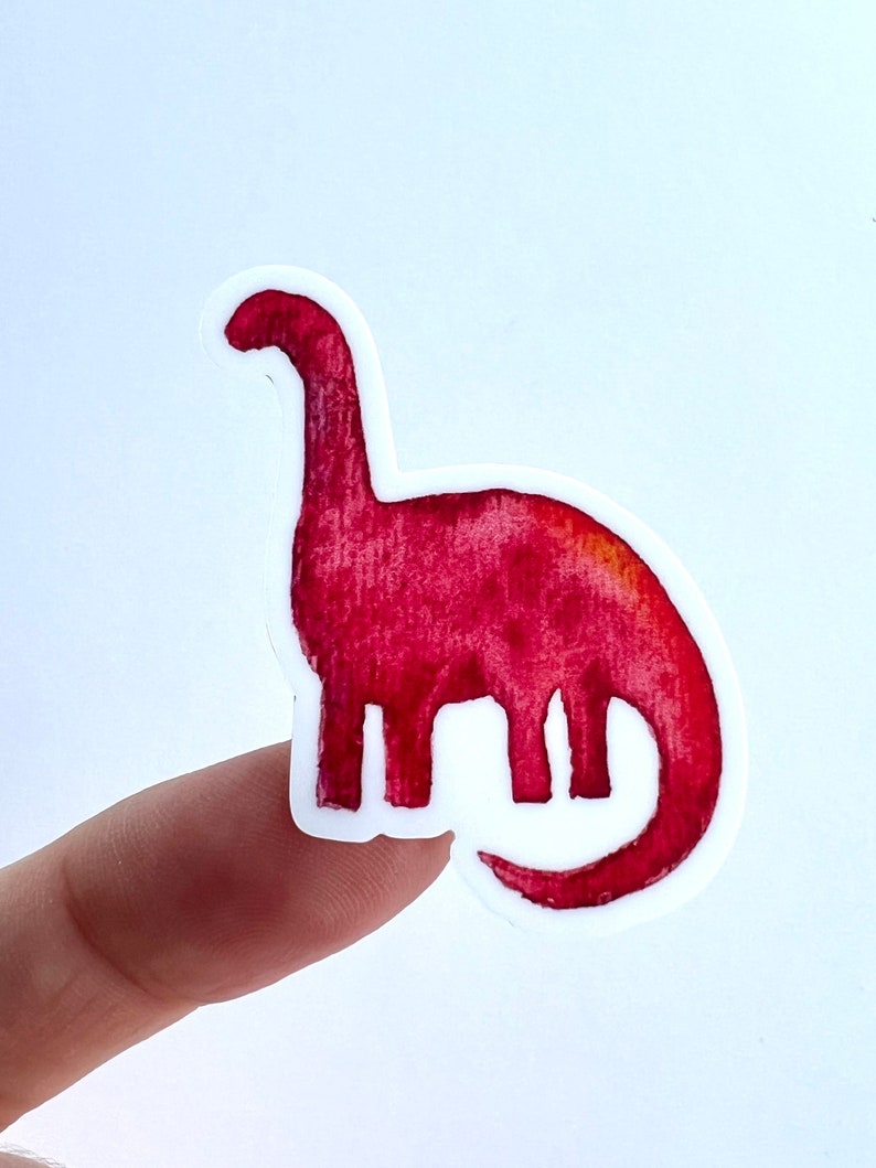 Dinosaur Sticker Sheet Colorful Watercolor Stickers - Etsy