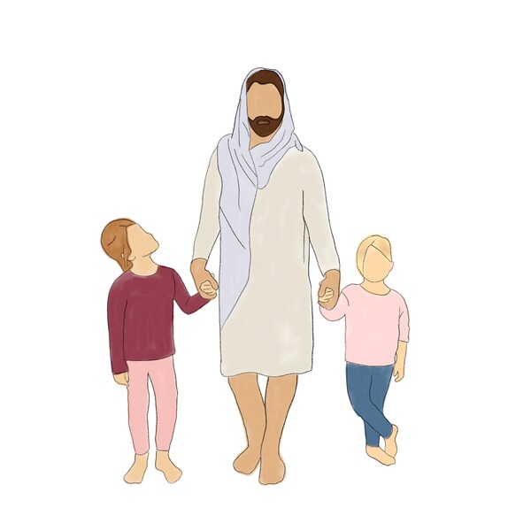 Jesus Faceless Watercolor - Etsy