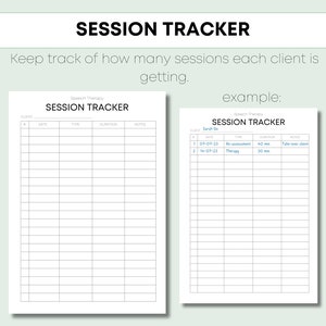 SLP Printable Planner Forms | Speech Therapy Client Log PDF | A4 Weekly ...
