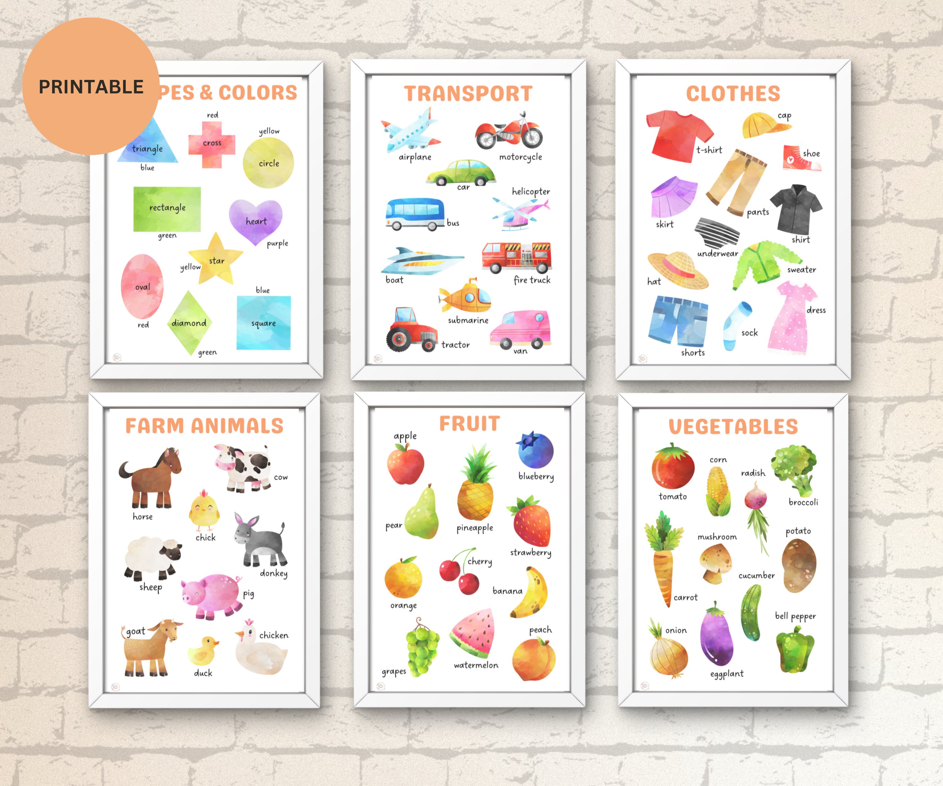 Vocabulary Poster Bundle | Speech Therapy | 6 Prints & Informal ...