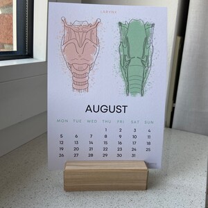 2024 Speech Pathology Calendar Printable Vertical A4 Letter A3 A5 PDF ...