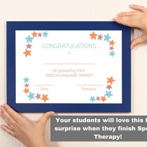 Graduation Certificate Speech Therapy | Pediatric Speech Therapist ...