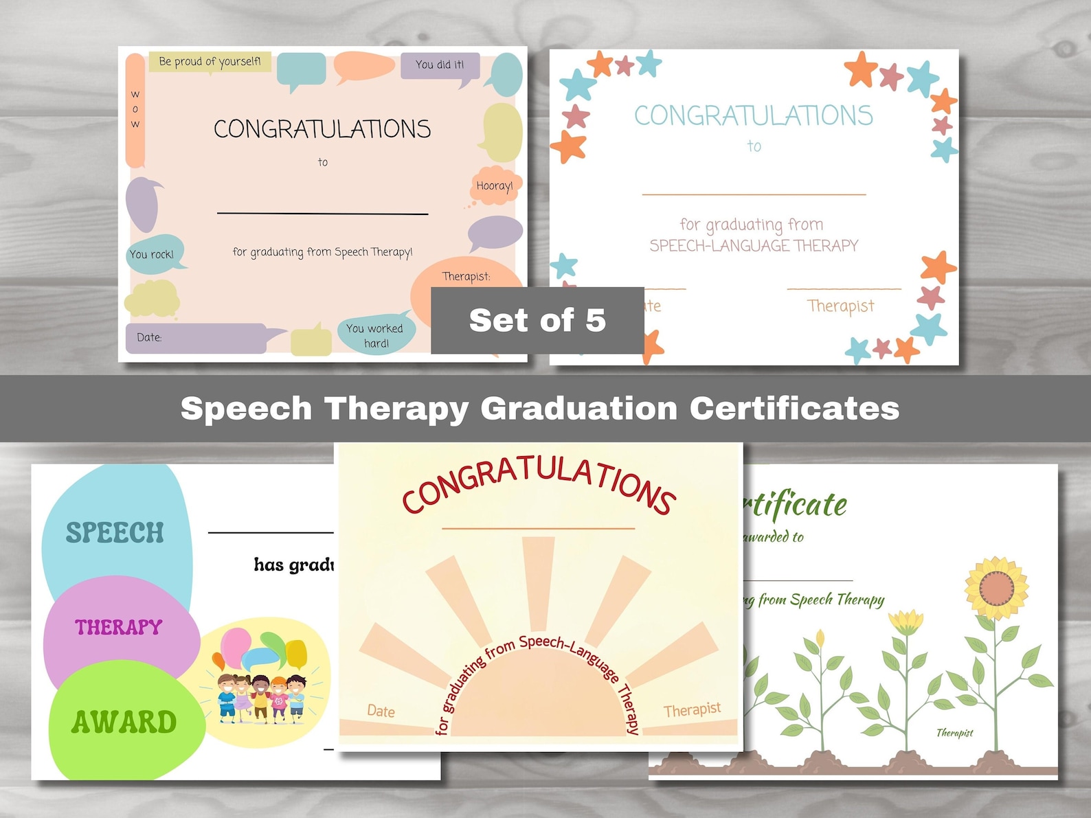 Graduation Certificate Speech Therapy | Pediatric Speech Therapist ...