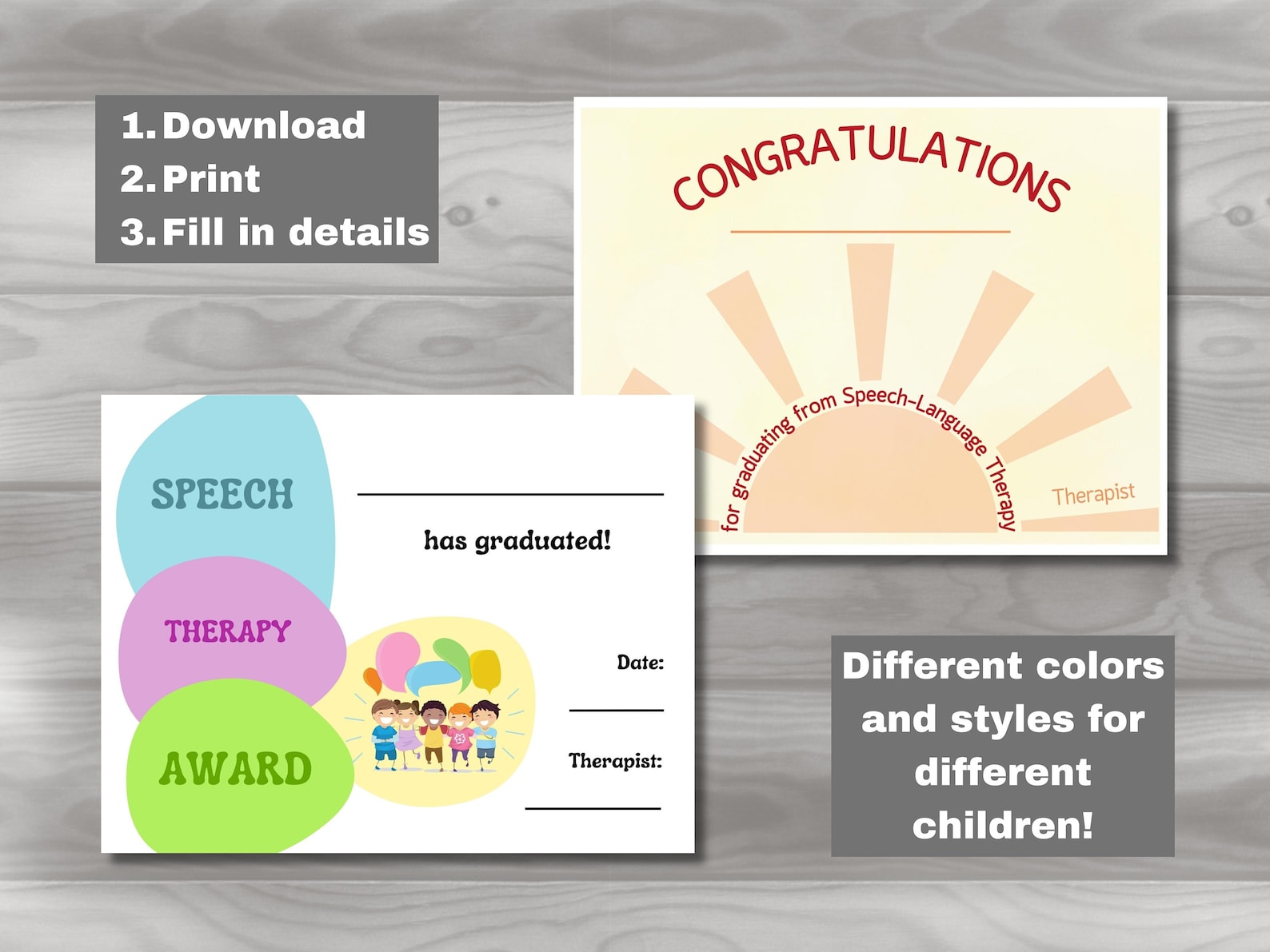 Graduation Certificate Speech Therapy | Pediatric Speech Therapist ...