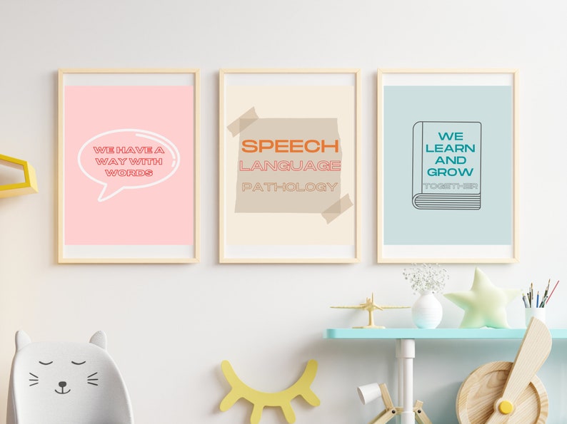 Speech Pathology Poster Bundle | SLP Office Decor (digital Download) - Etsy