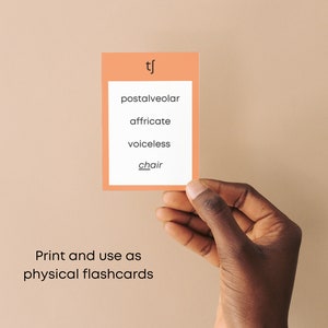 IPA Flashcards | Printable Speech Therapy Cards | Digital Study ...