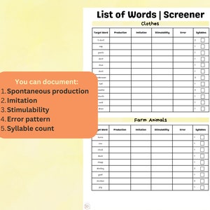 Vocabulary Poster Bundle | Speech Therapy | 6 Prints & Informal ...