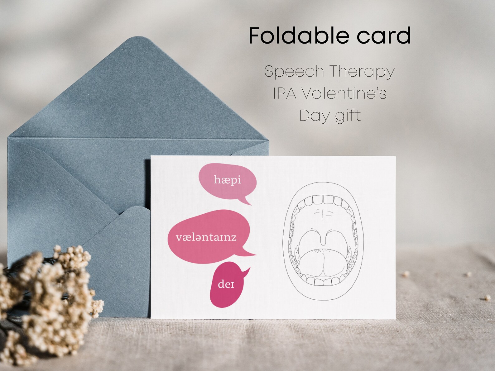 IPA Valentine's Day Card | Speech Therapy Printable (digital Download ...