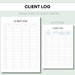 SLP Printable Planner Forms | Speech Therapy Client Log PDF | A4 Weekly ...