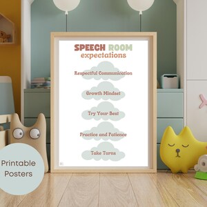 SLP Boho Poster Bundle | 6 Prints | Speech Therapy Room & Office Decor ...