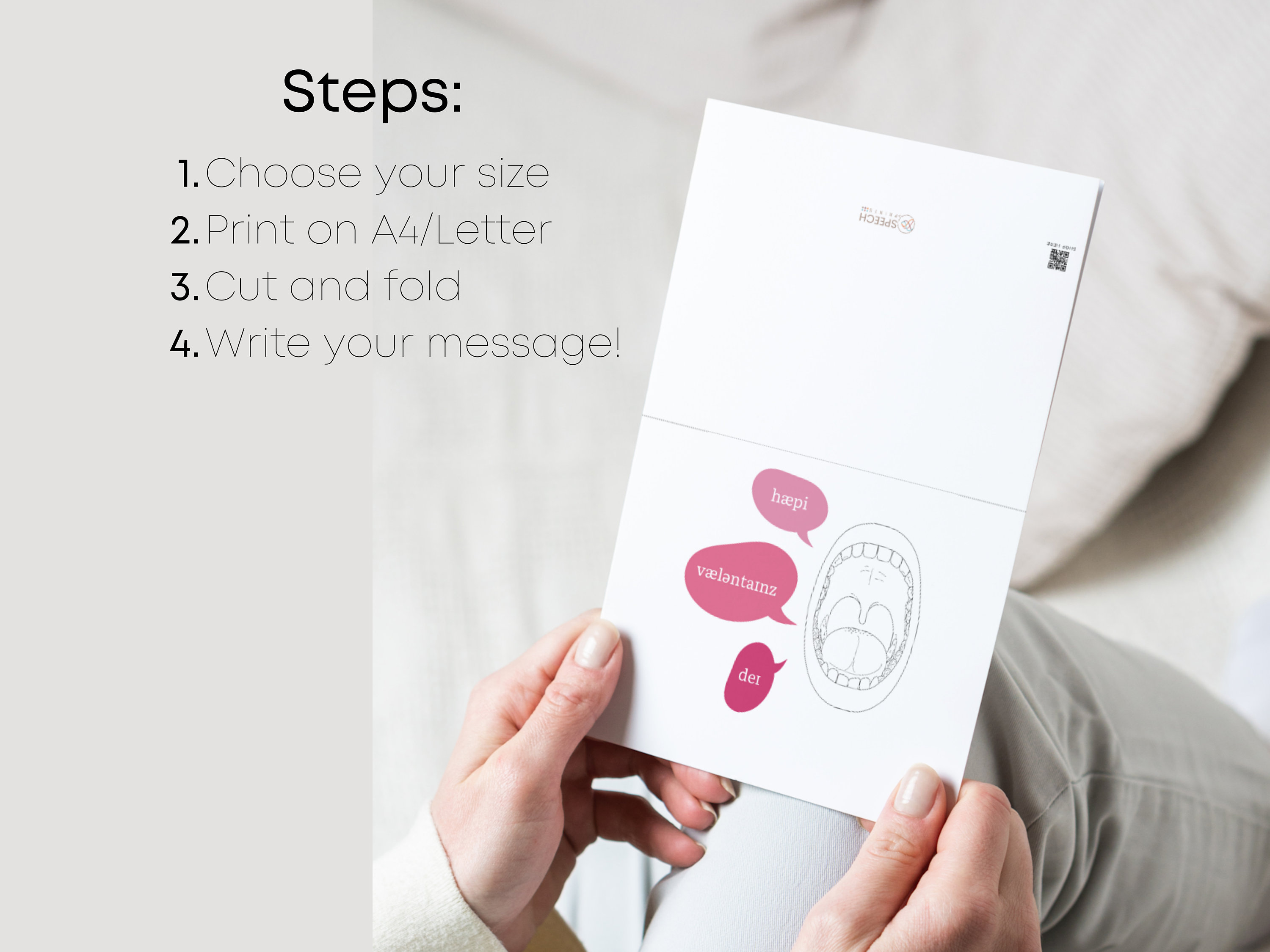 IPA Valentine's Day Card | Speech Therapy Printable (digital Download ...