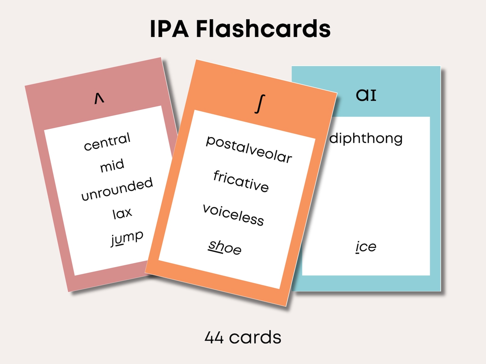 IPA Flashcards Printable Speech Therapy Cards Digital Study Material ...