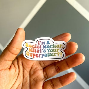 SOCIAL WORKER APPRECIATION Stickers - Vinyl Stickers, Social Worker ...