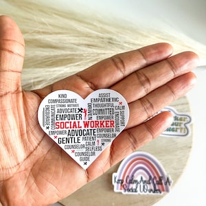 SOCIAL WORKER APPRECIATION Stickers - Vinyl Stickers, Social Worker ...