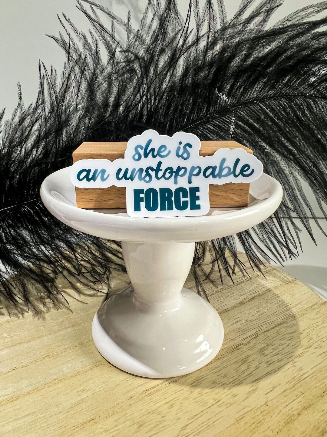 Unstoppable Force Sticker- Girl Power Sticker, Vinyl Sticker, Water ...