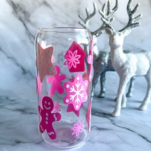 Gingerbread Cookie Glass Cup - Christmas Cup, Stocking Stuffer ...