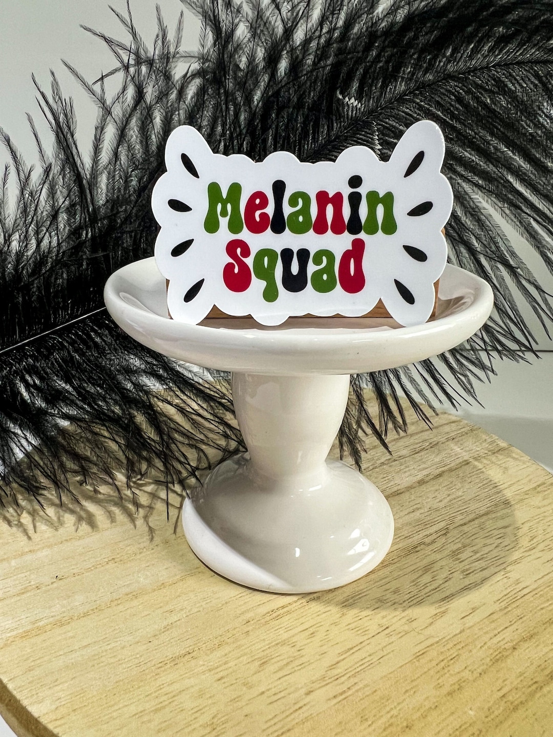 Melanin Squad Sticker Black Girl Sticker, Girl Power Sticker, Vinyl ...