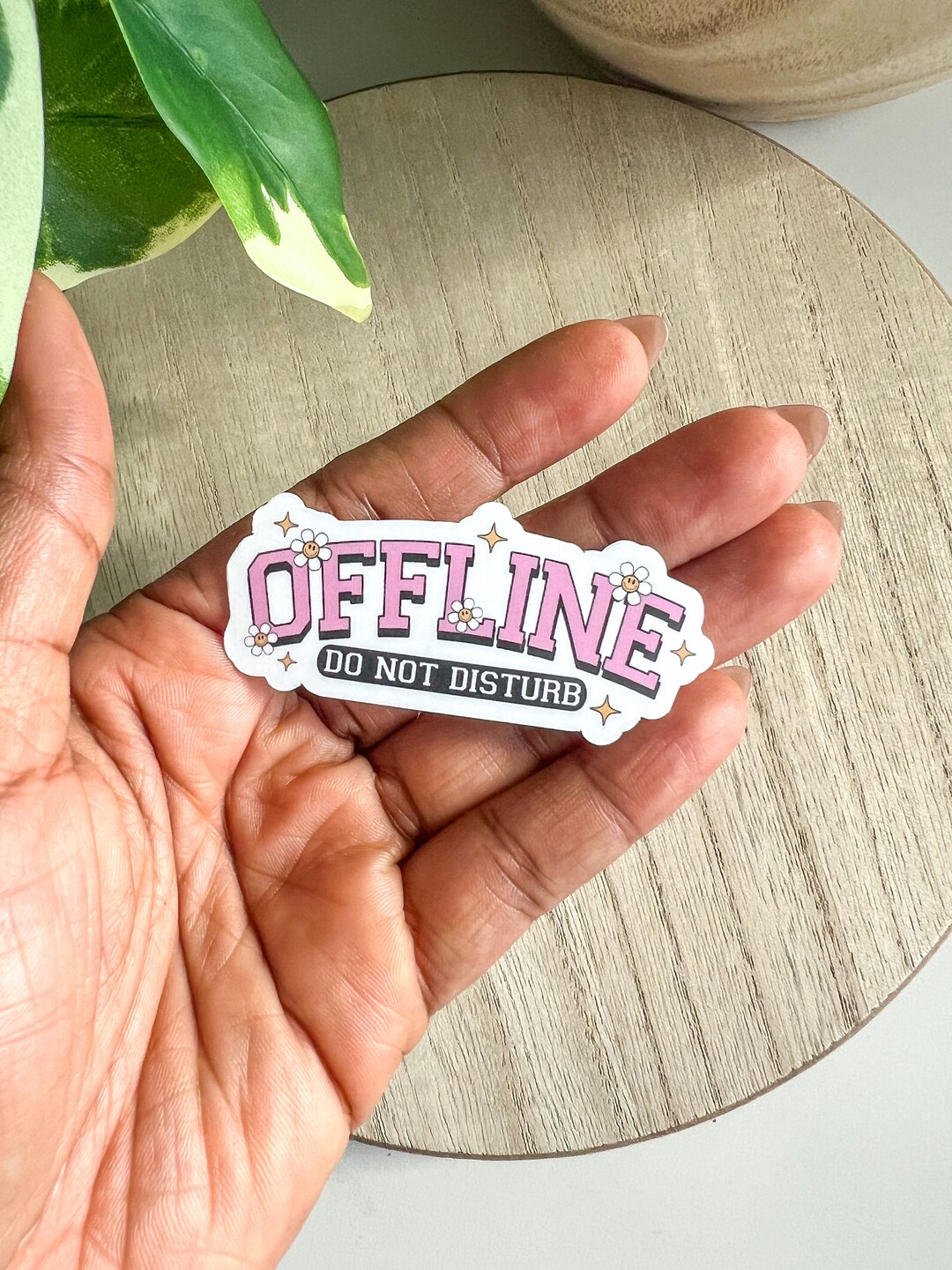 Offline Do Not Disturb Vinyl Sticker | Perfect for Laptops, Water ...