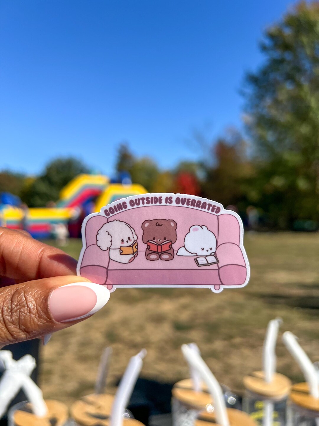 Overrated Vinyl Sticker | Perfect for Book Lovers, Laptops, Water ...