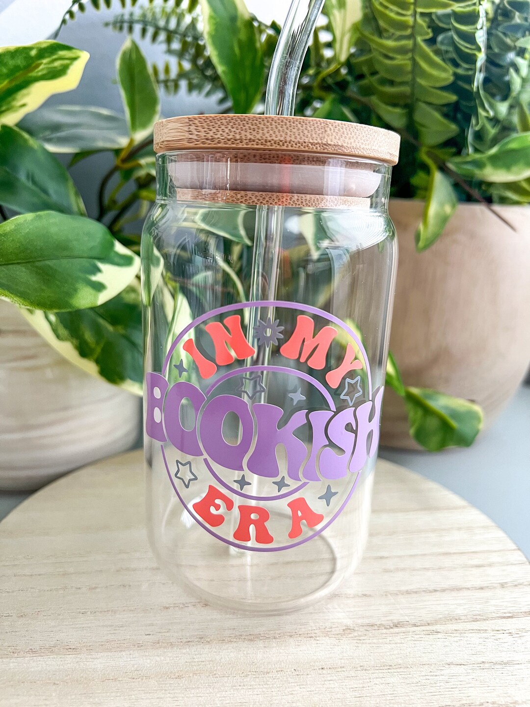 In My Bookish Era Glass Cup - Bookworm Gift, Book Lover Gift, Coffee ...