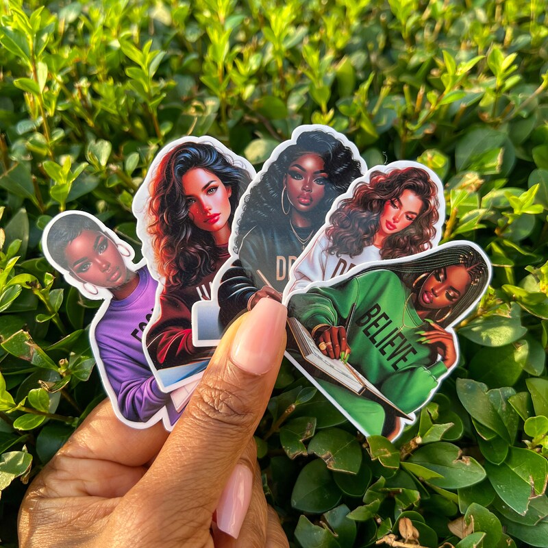 Black Girl Sticker - Etsy