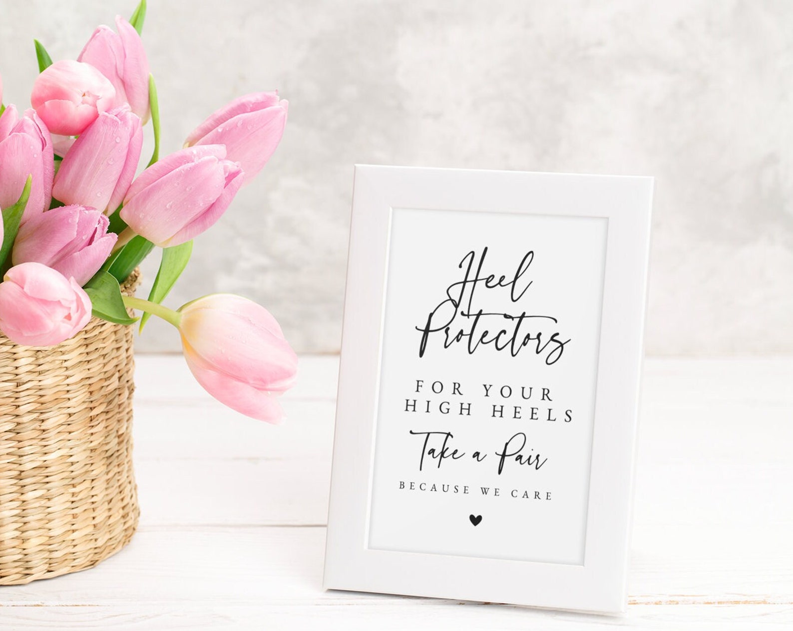 Wedding Heel Protectors Sign Printable Sign Outdoor Wedding Ceremony ...