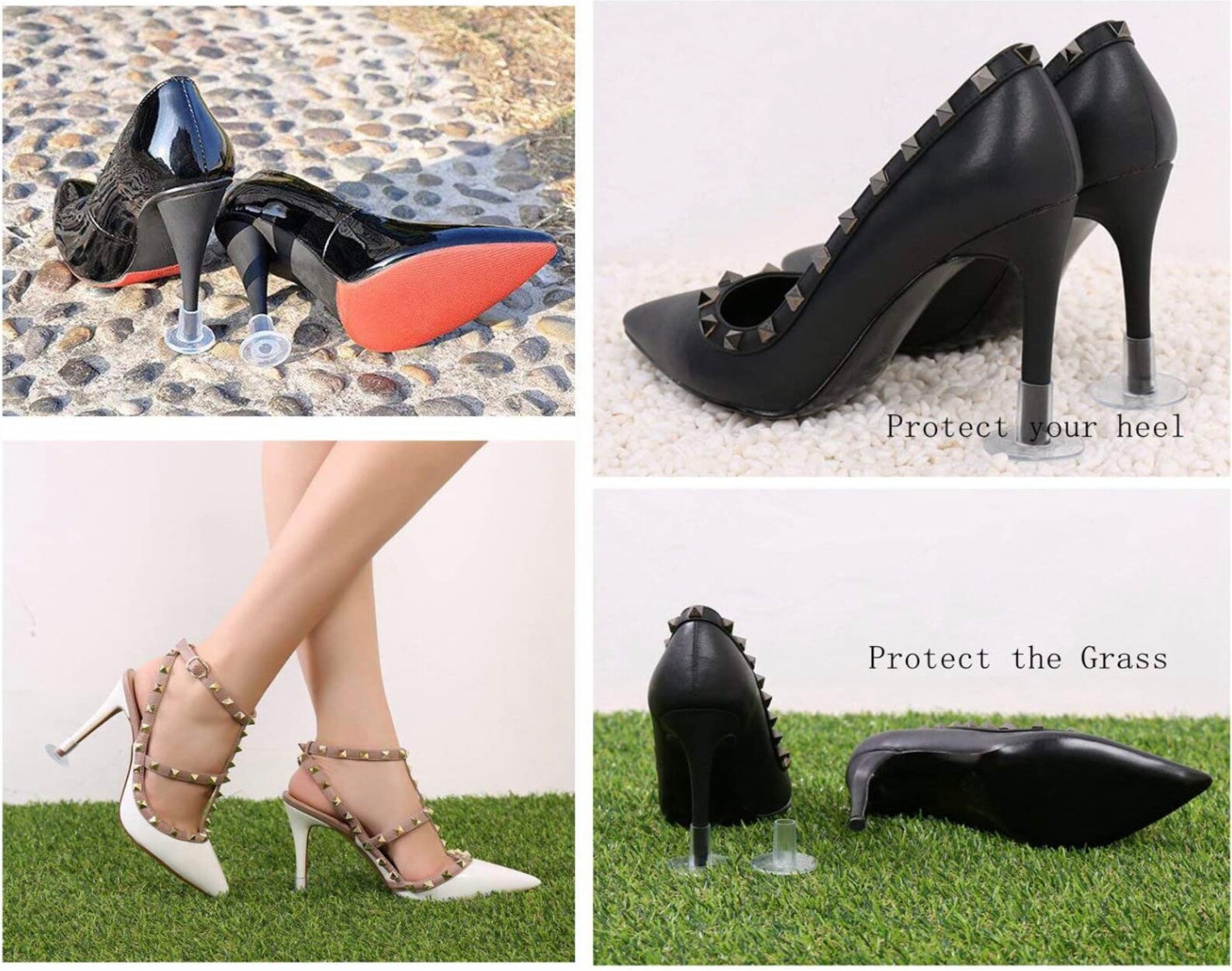 High Heel Protectors 12 Pairs With Gold Foil Tags & White Bags, Size S ...