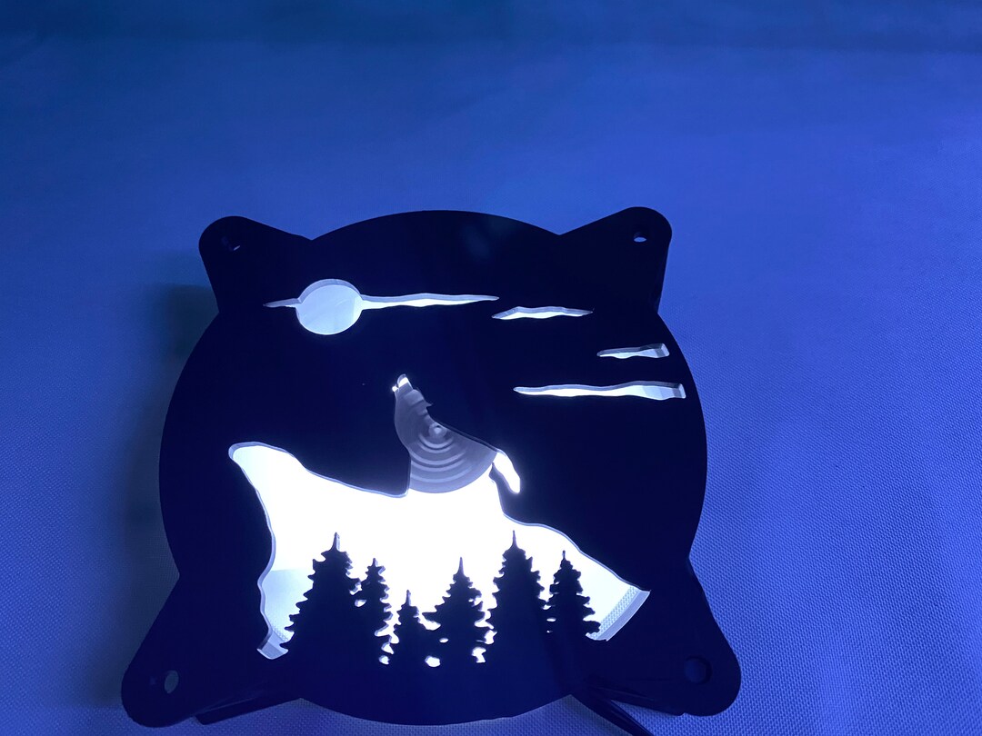 Wolf Howling Inverse Computer Fan Grill Shroud Cover 120mm 140mm - Etsy