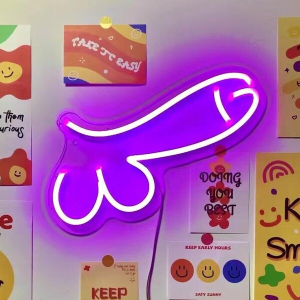 Neon Sign Dick - Etsy UK