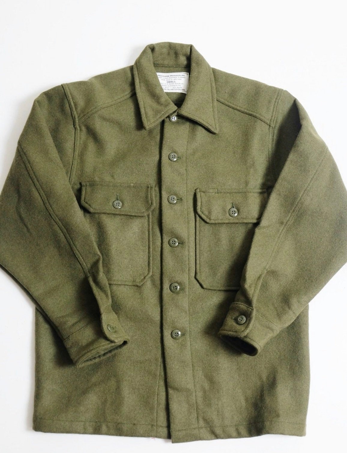 80s Military Wool Jacket - Etsy