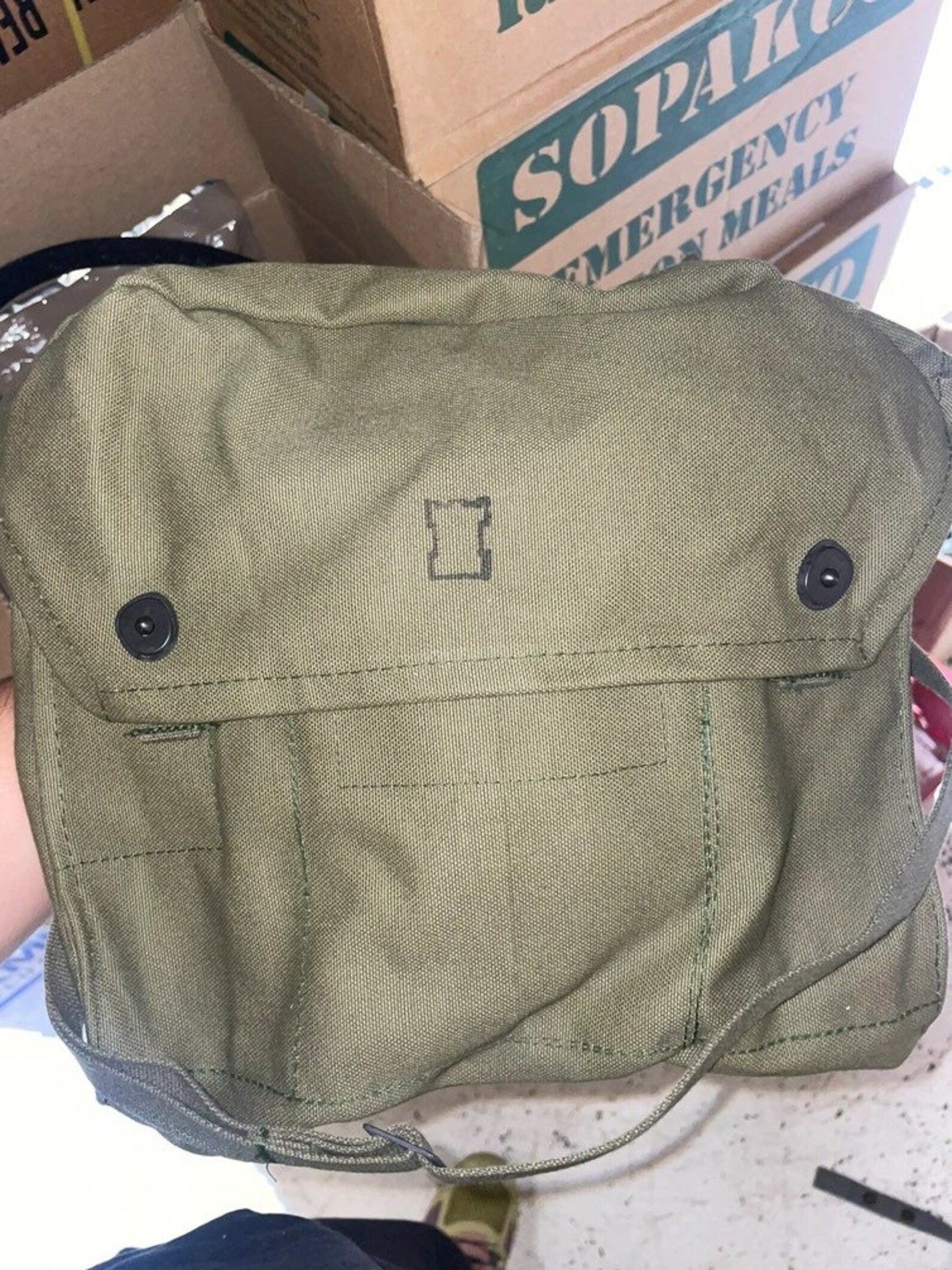 Army Green Vintage Military Issue Gas Mask Bag - Etsy