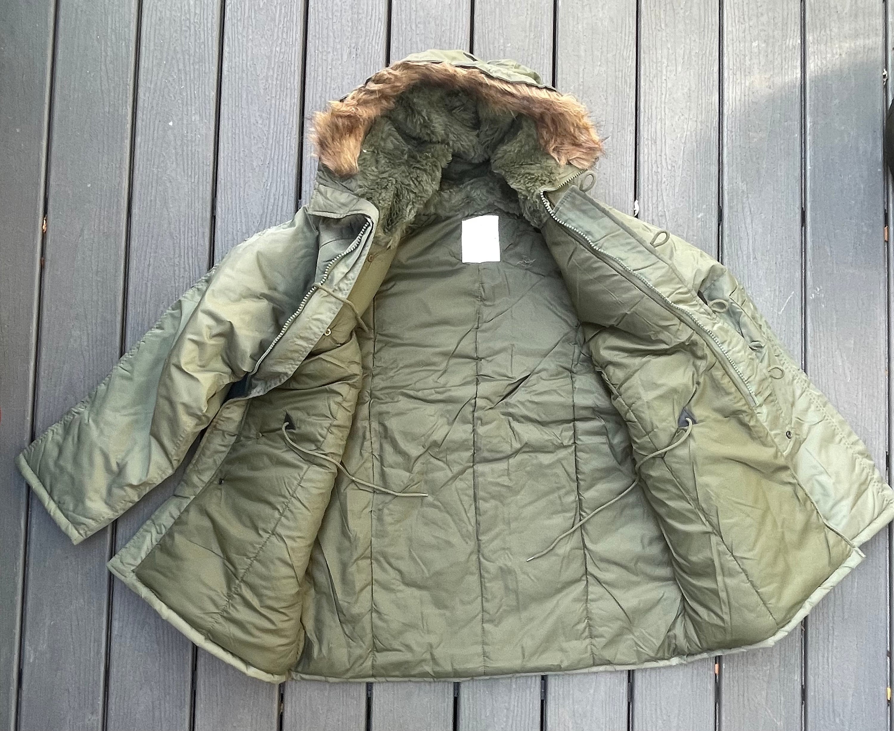 Vintage Olive Military Parka Jacket / Unisex - Etsy