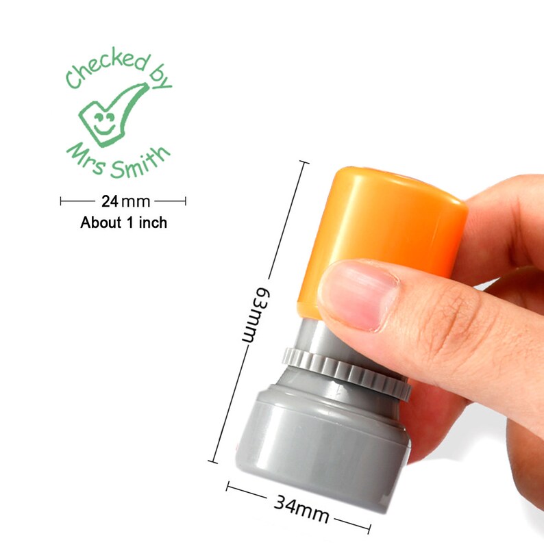 Custom Teacher Reward Stamp Self Inking Round Homework - Etsy