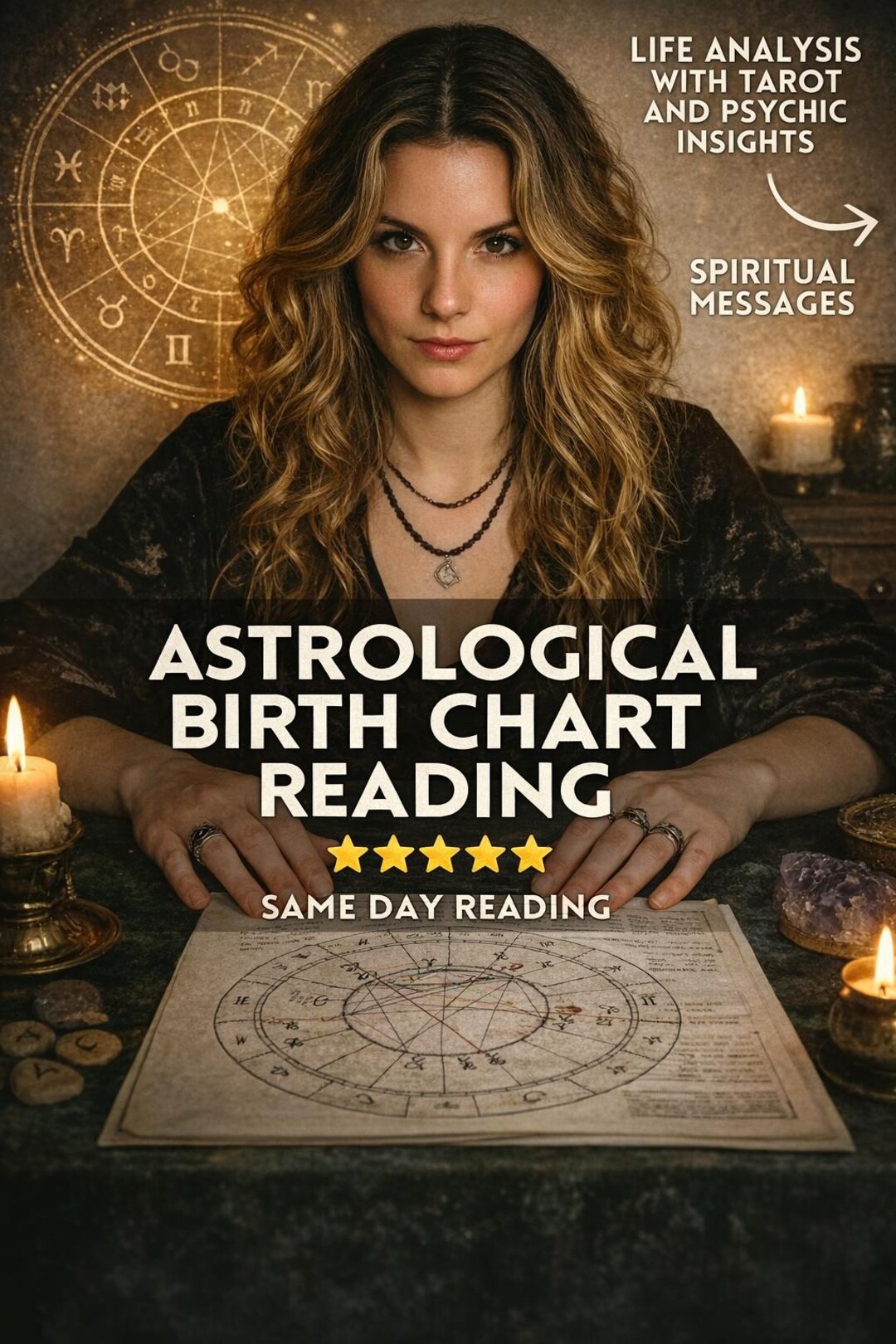 Detailed Natal Chart Reading | Psychic and Tarot Insights (PDF) - Etsy
