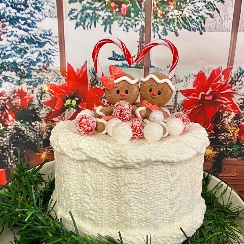 Fake Christmas Cake - Etsy