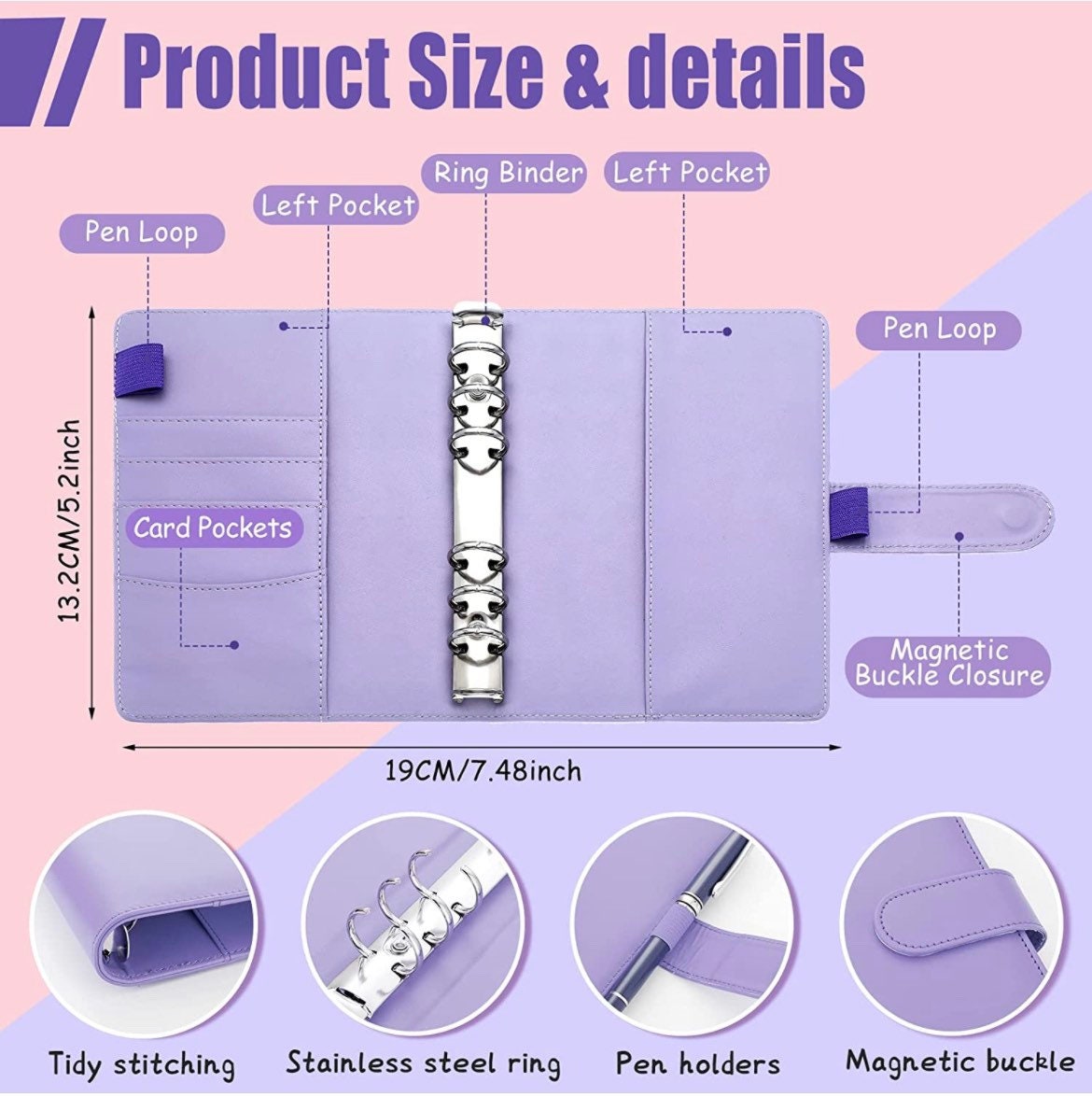 Custom Budget Binder Budget Binder Money Wallet A6 Binder, Cash ...