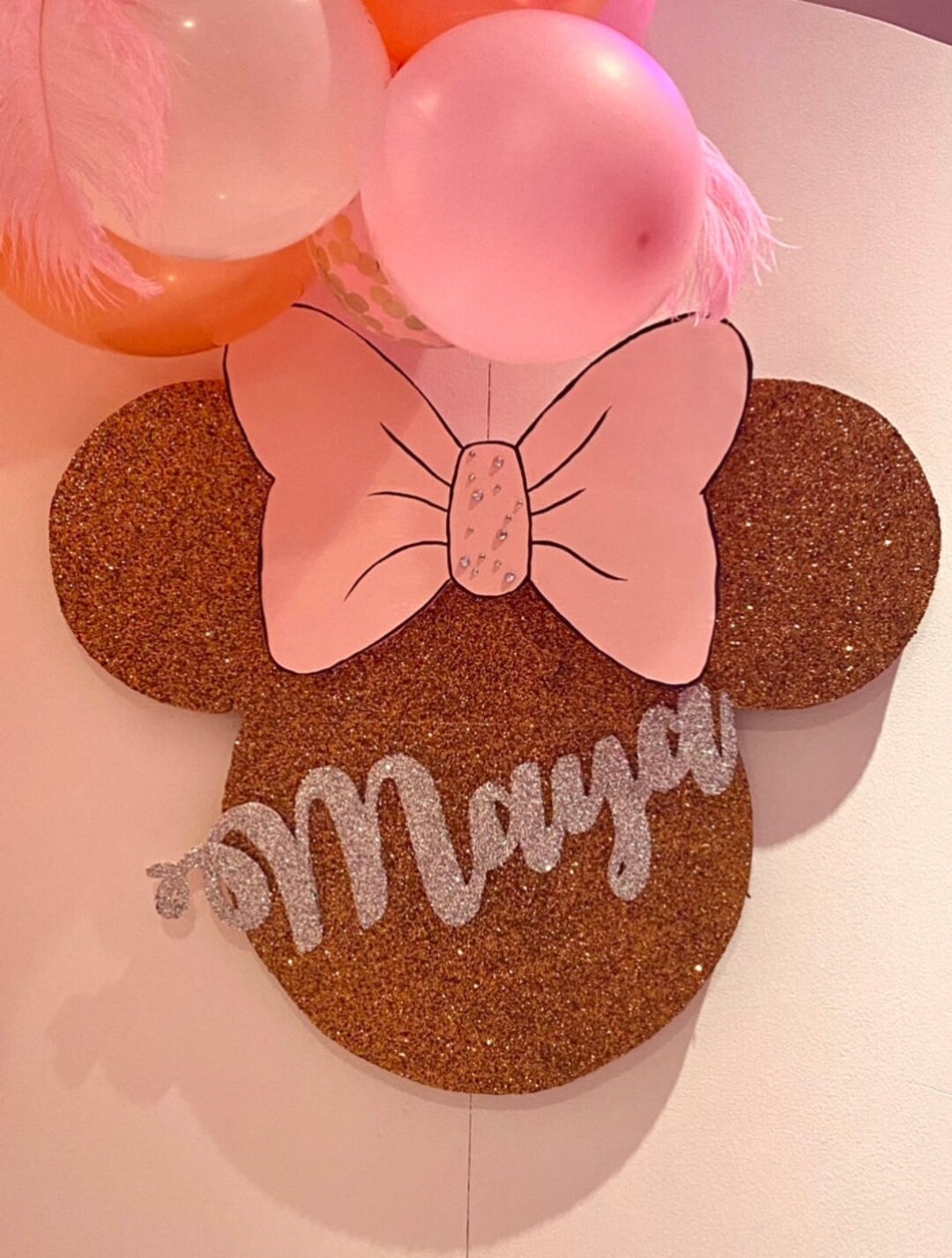 20x30 Minnie Mouse Backdrop Prop Minnie Backdrop Custom Name Prop - Etsy