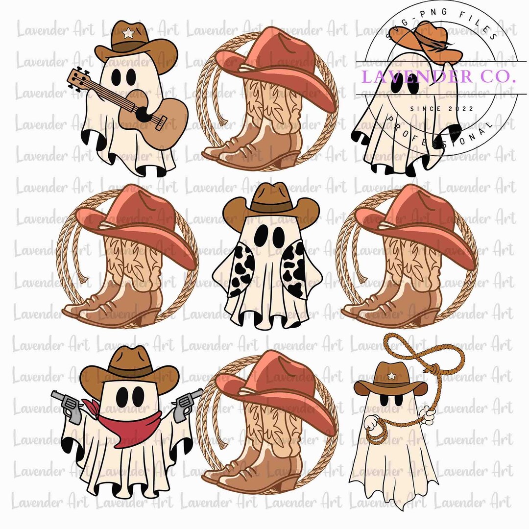 Boot Spooky Cowboy PNG, Ghost Halloween Png, Cowboy Ghost, Western ...