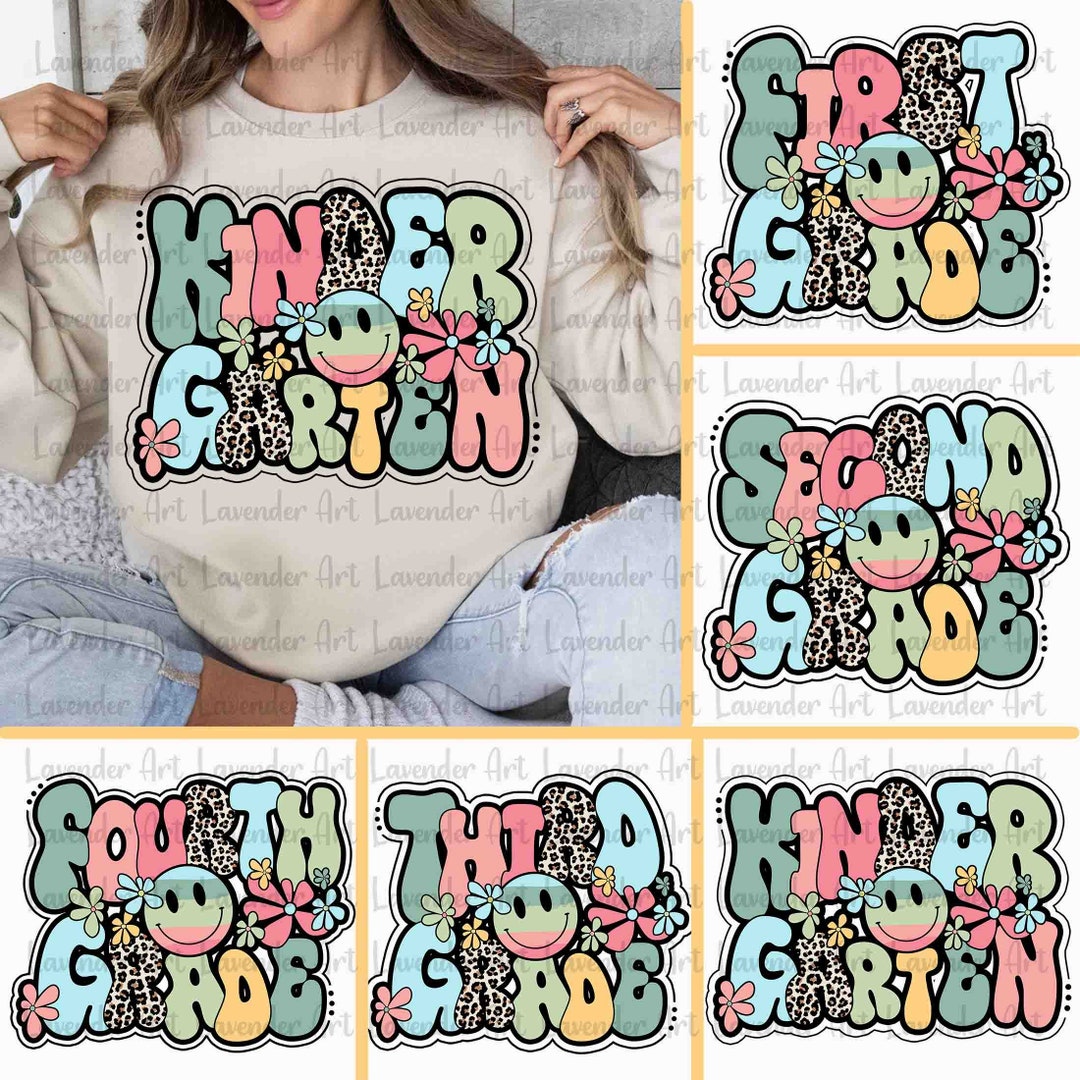 Bundle Back to School Png, 1st Grade Png, Hello Kindergarten Png, Hello ...