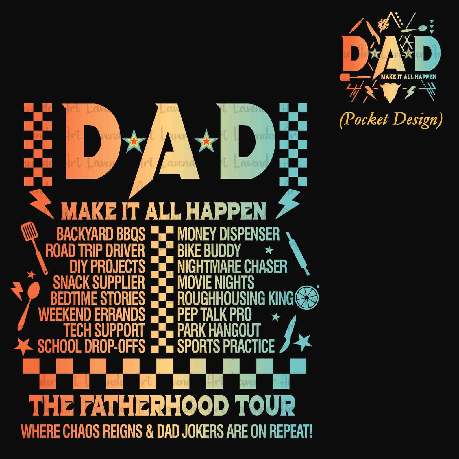 Fatherhood Tour PNG, Sometimes I Rock Shirt, Dad Life Shirt Png ...