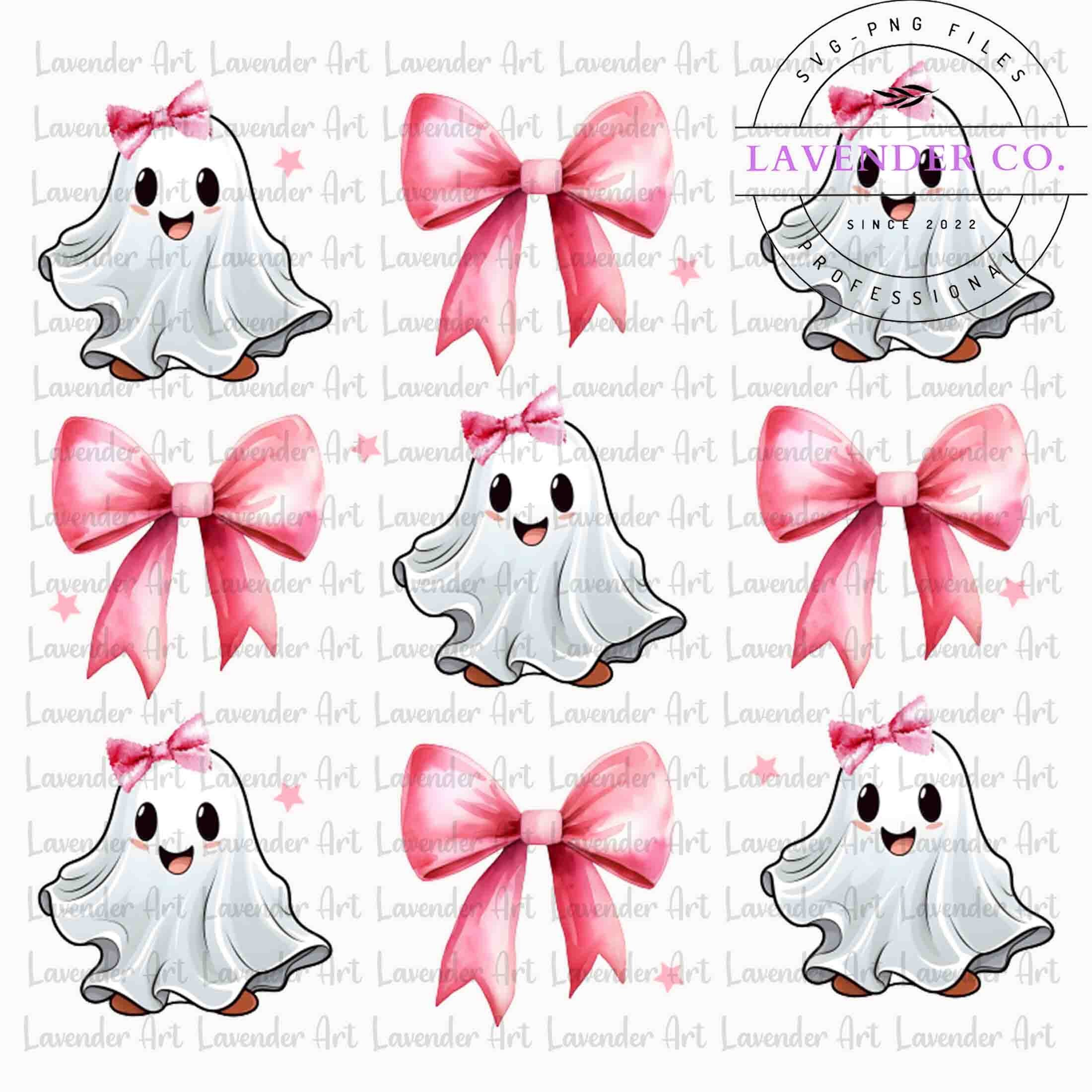 Girly Coquette Bow PNG, Cute Ghost Png, Halloween Ghost Coquette Png ...