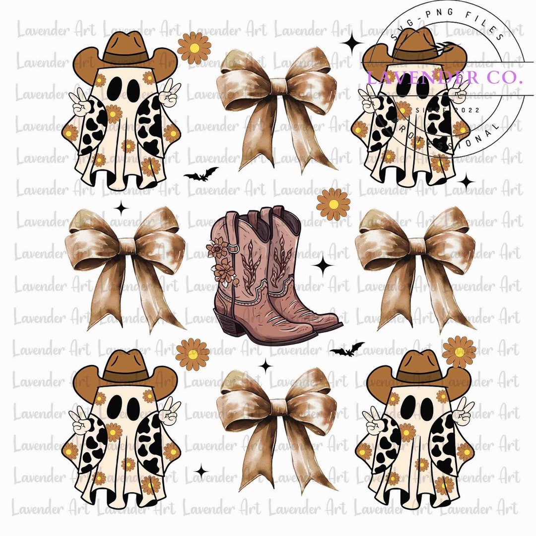 Boot Spooky Cowboy PNG, Cowboy Ghost, Ghost Halloween Png, Western ...