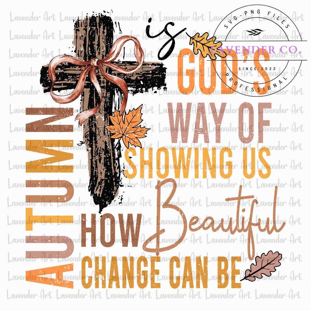 Autumn is God Png, Fall Jesus Png, Retro Fall Vibes Png, Autumn Leaf ...