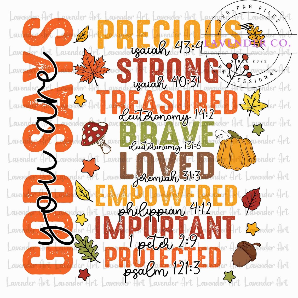 God Says I Am Png, Fall Jesus Png, Retro Fall Vibes Png, Autumn Pumpkin ...