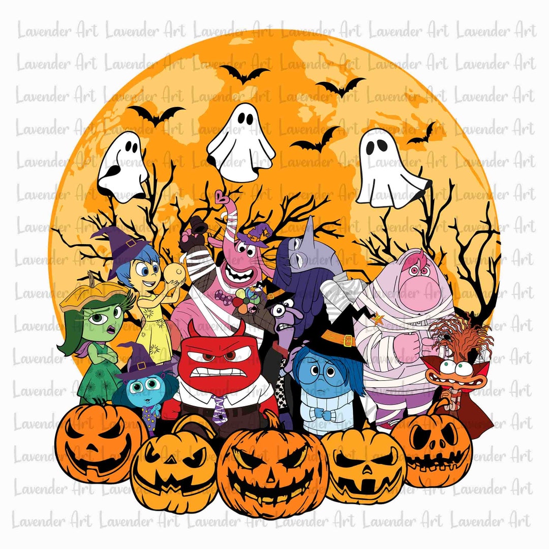 Halloween Inside Out 2 PNG, Halloween Character Png, Halloween Pumpkin ...