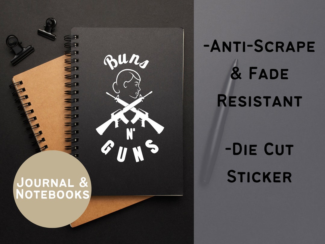 Buns N Guns Bumper Sticker, Women Service Members, Military Car Decal ...